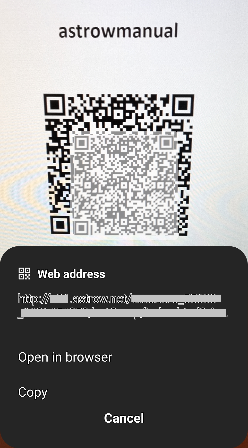 Check-in with QR Code as a Visitor
