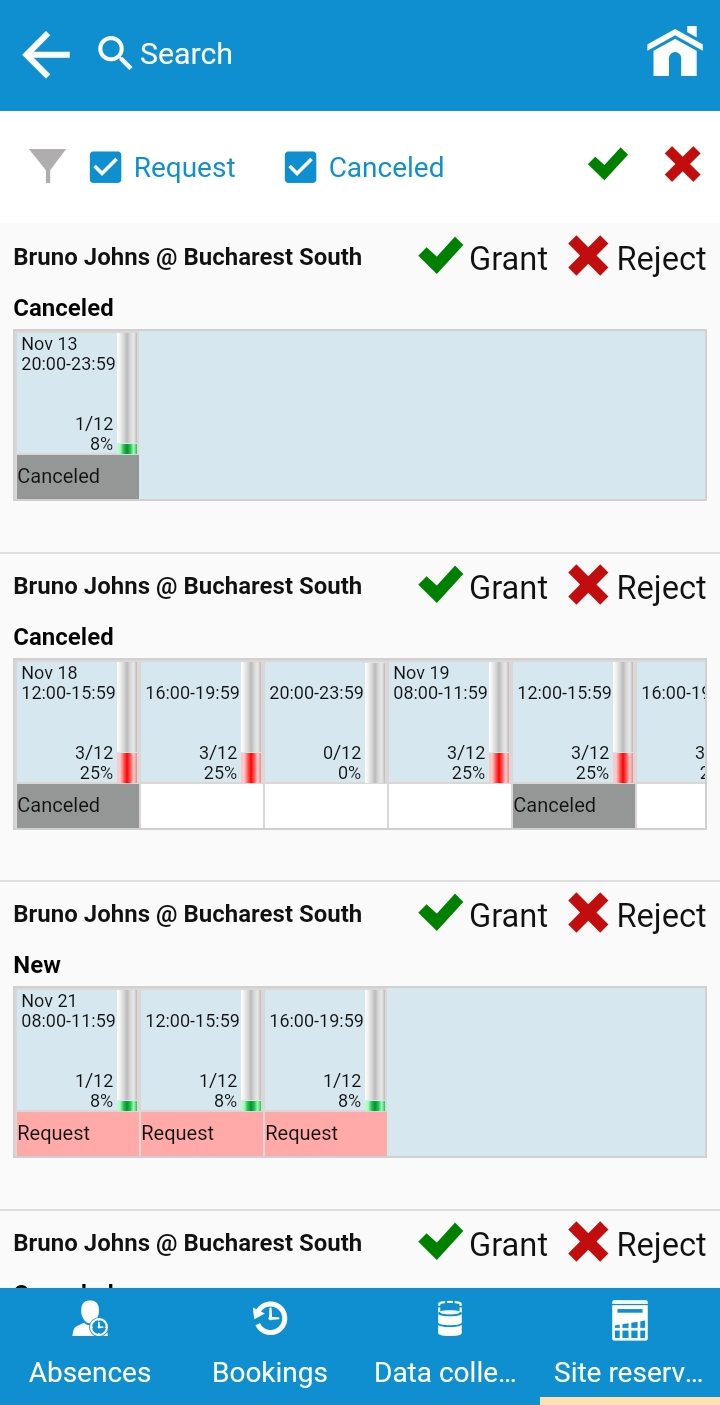 Manage Requests in Astrow Mobile