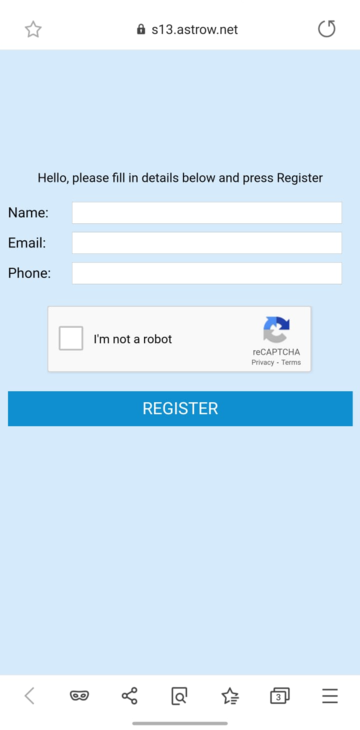 Safety Customer Registration on Mobile Terminal - for stores and ...